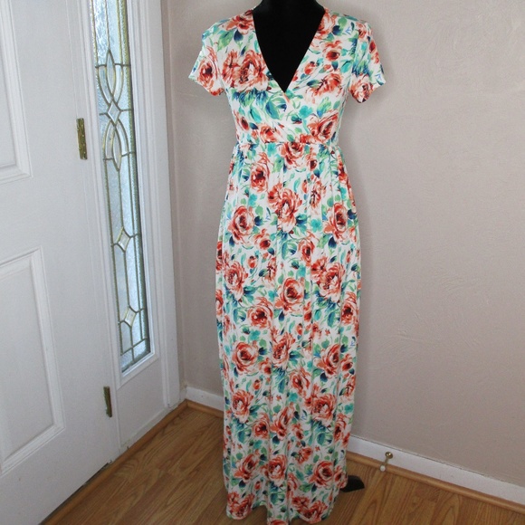 Rags & Couture | Dresses | Rags Couture Floral Maxi Dress | Poshmark
